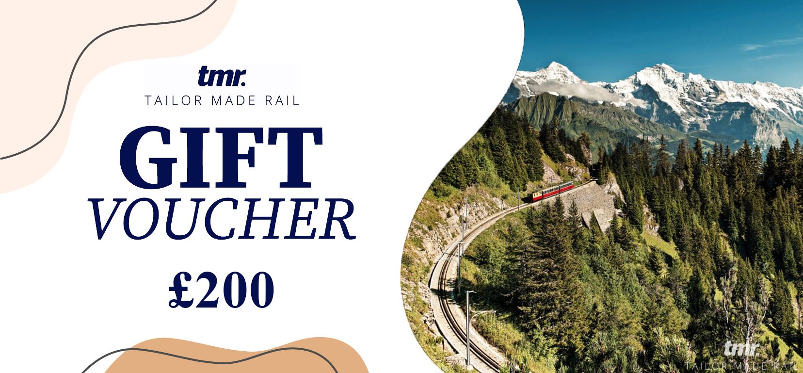 Gift Vouchers (pt) - Férias de Trem com Tailor Made Rail